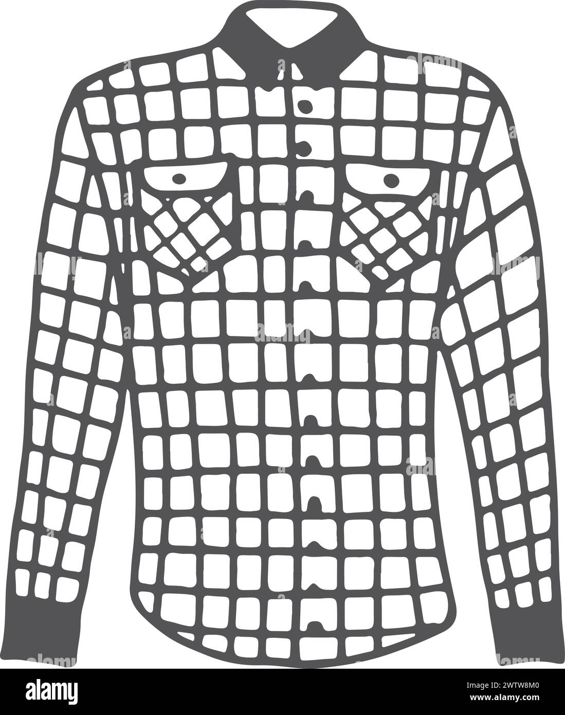 Square shirt Black and White Stock Photos & Images - Alamy