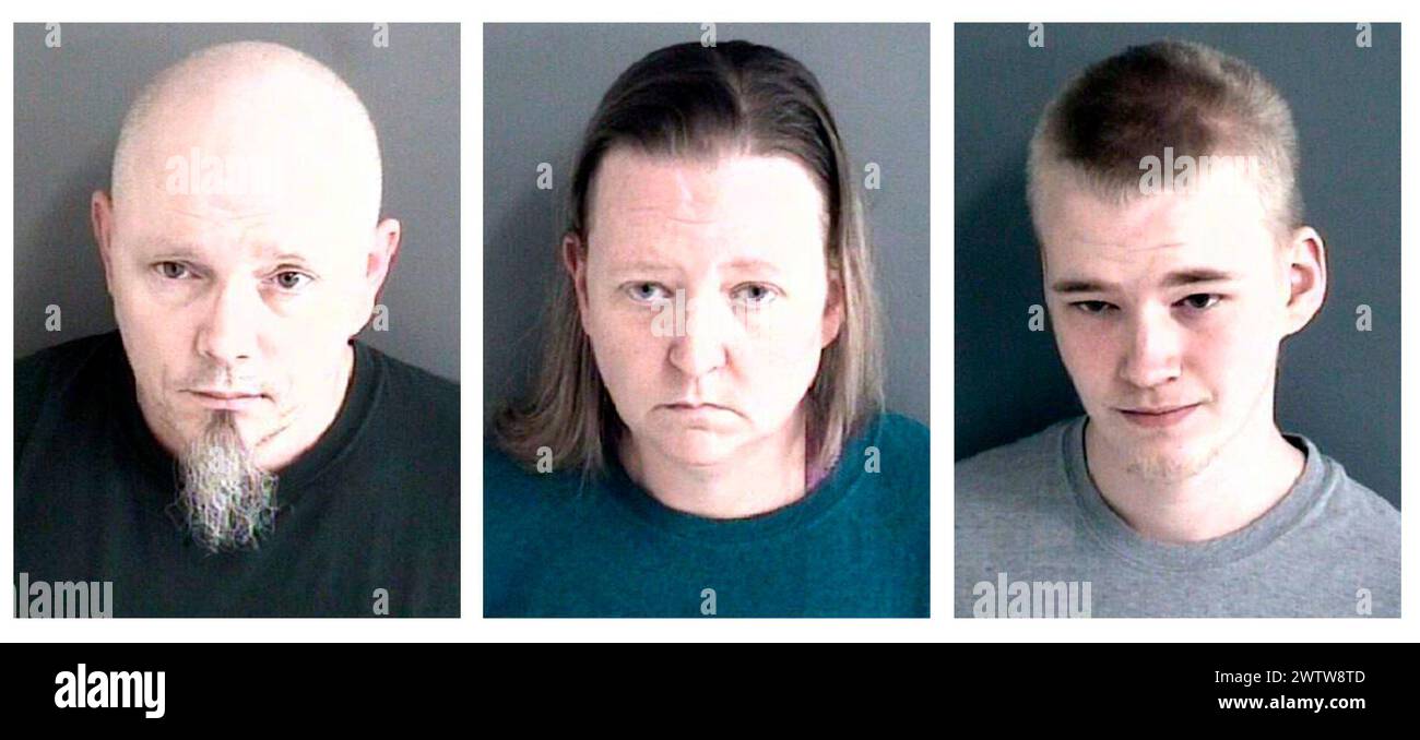 This Combo Of Booking Images Provided By The Story County Iowa Sheriffs Office Show From