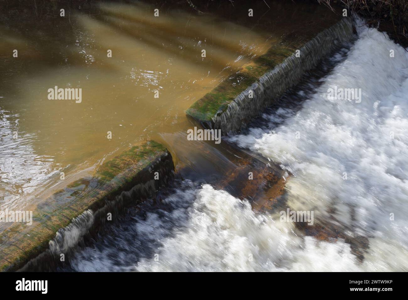 Water cascade weir on river hi-res stock photography and images - Alamy