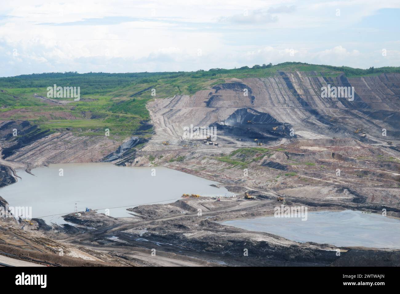 large quarry open pit coal mining in Borneo, Indonesia Stock Photo - Alamy