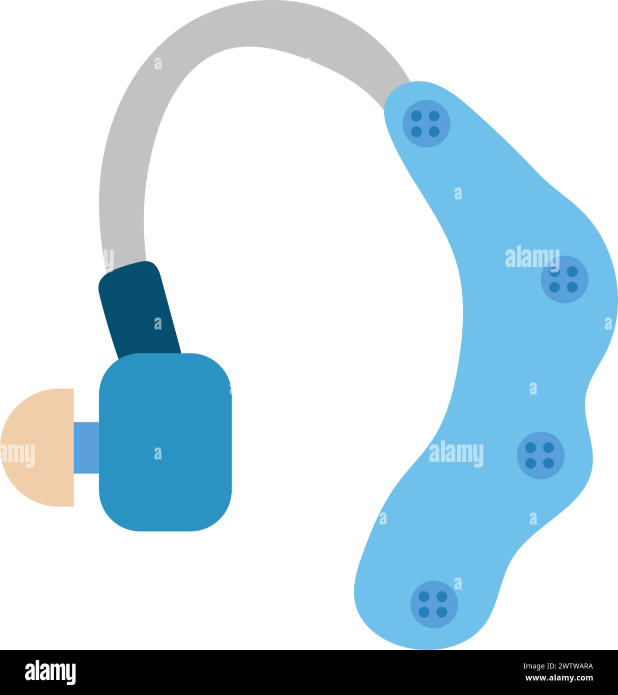 cochlear implant device isolated design Stock Vector Image & Art - Alamy