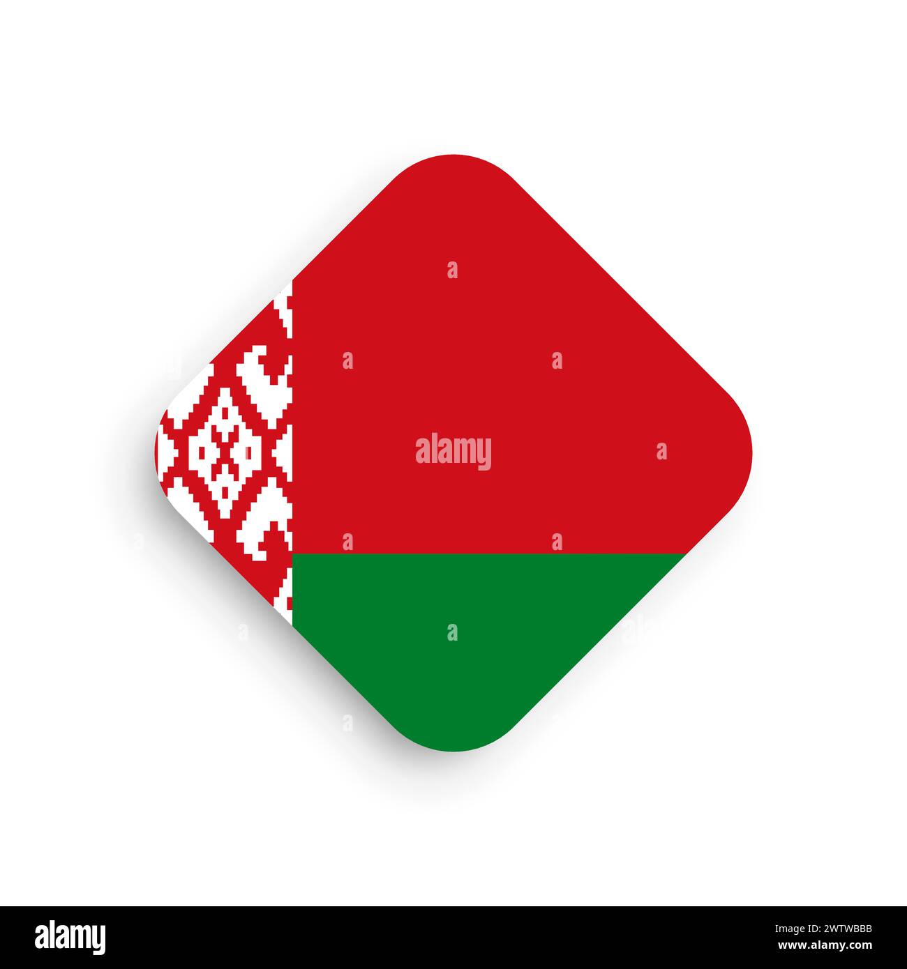 Belarus modern national flag Stock Vector Images - Alamy