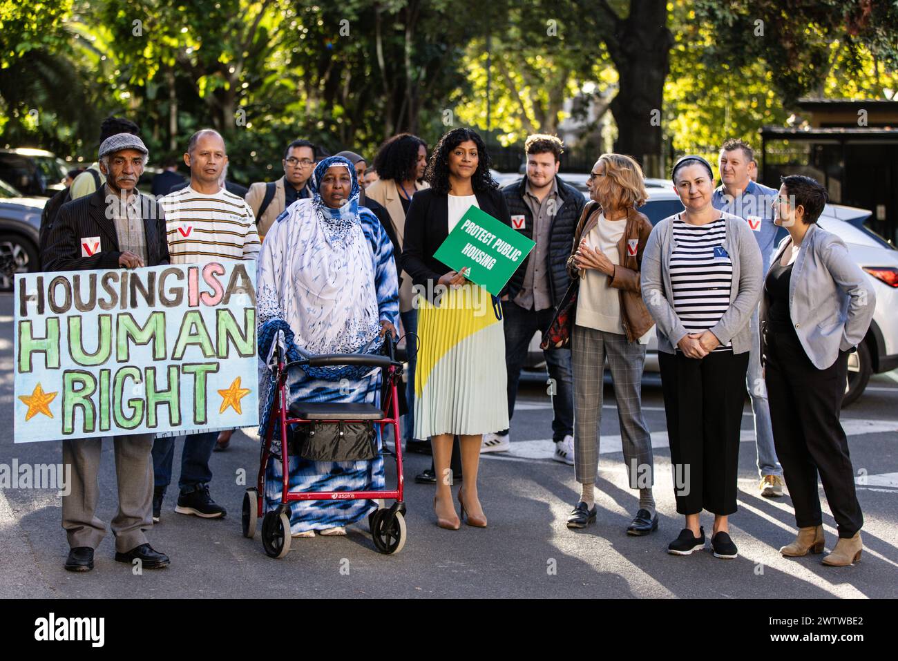 Melbourne, Australia. 20th Mar, 2024. Victorian Greens members protest ...