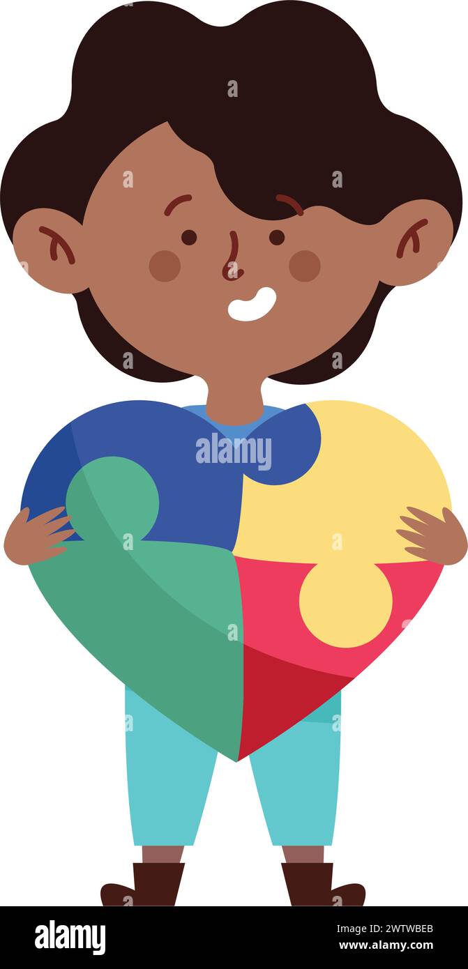 autism boy character illustration vector Stock Vector Image & Art - Alamy