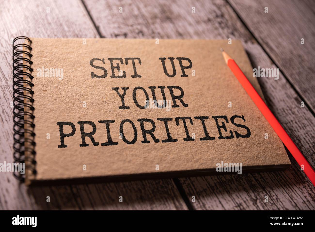 Set up your priorities hi-res stock photography and images - Alamy