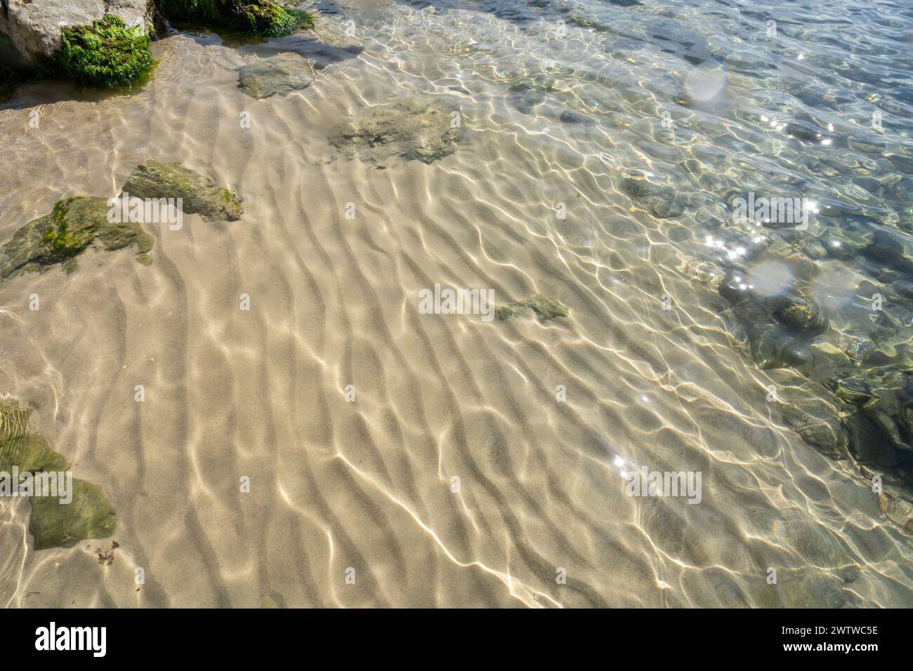 Surface of the sea in sunny weather. High quality photo Stock Photo - Alamy