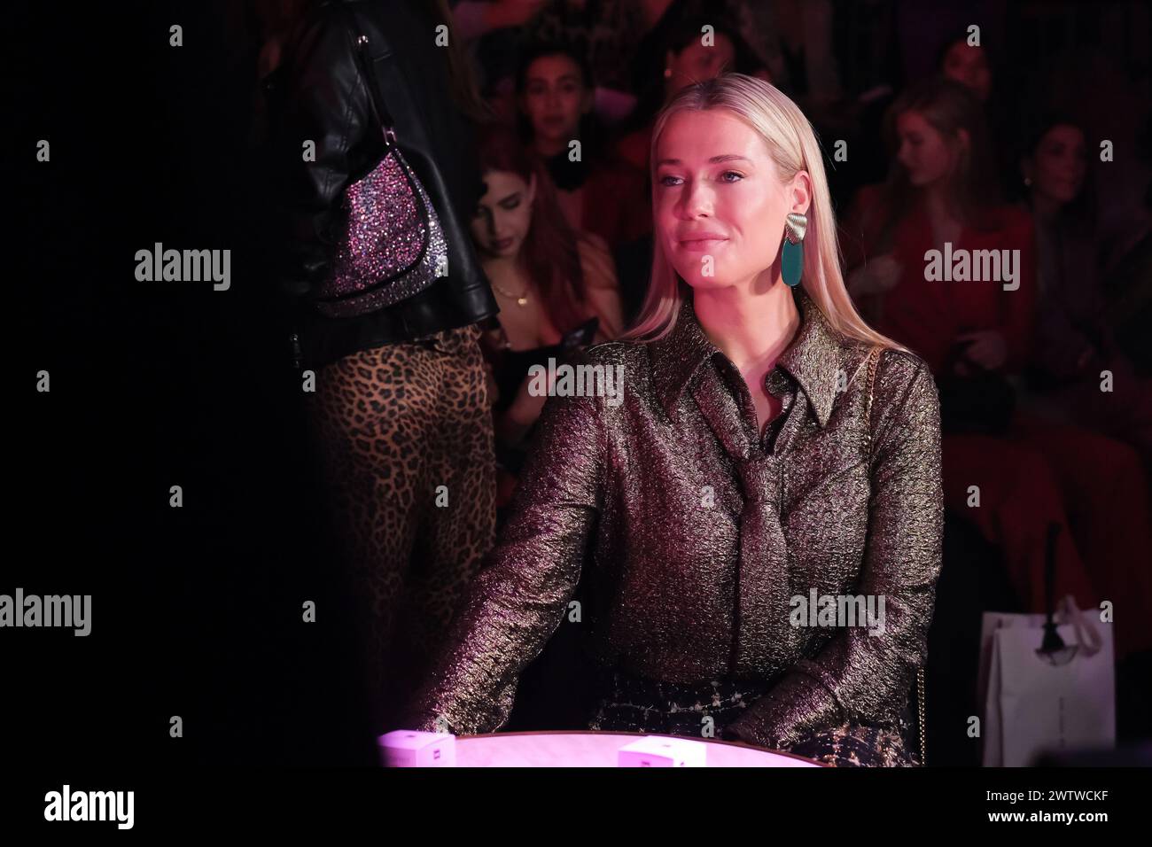 Lady Amelia Spencer and Lady Eliza Spencer during Mercedes Benz Fashion ...