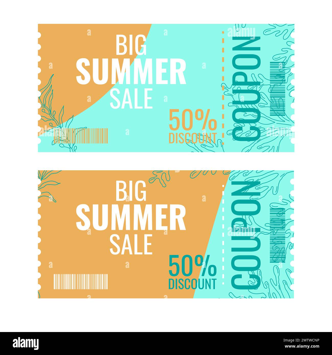 Summer discount layout template special sale offer. Bright trendy ...