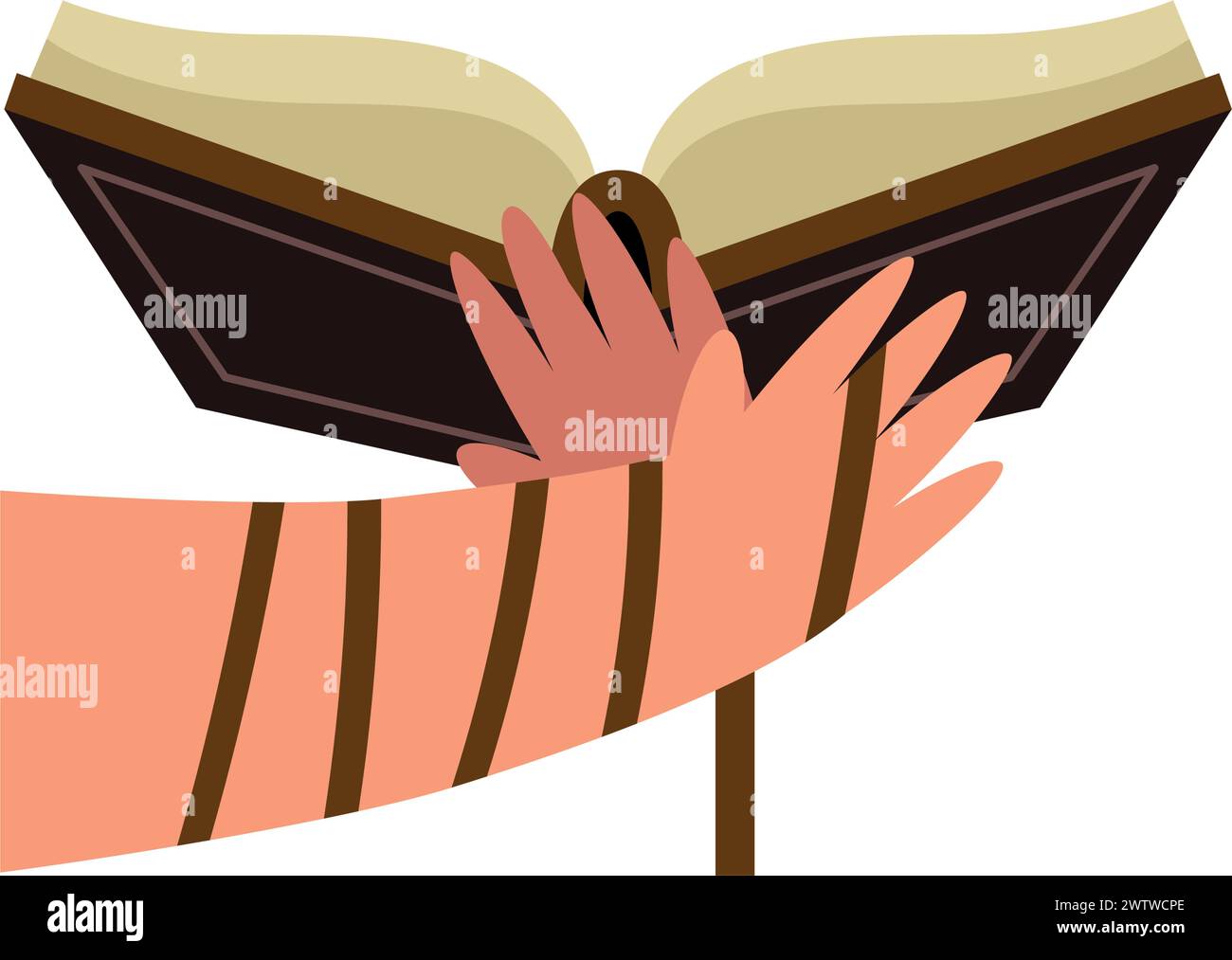 jewish tefillin tradition illustration vector Stock Vector Image & Art ...