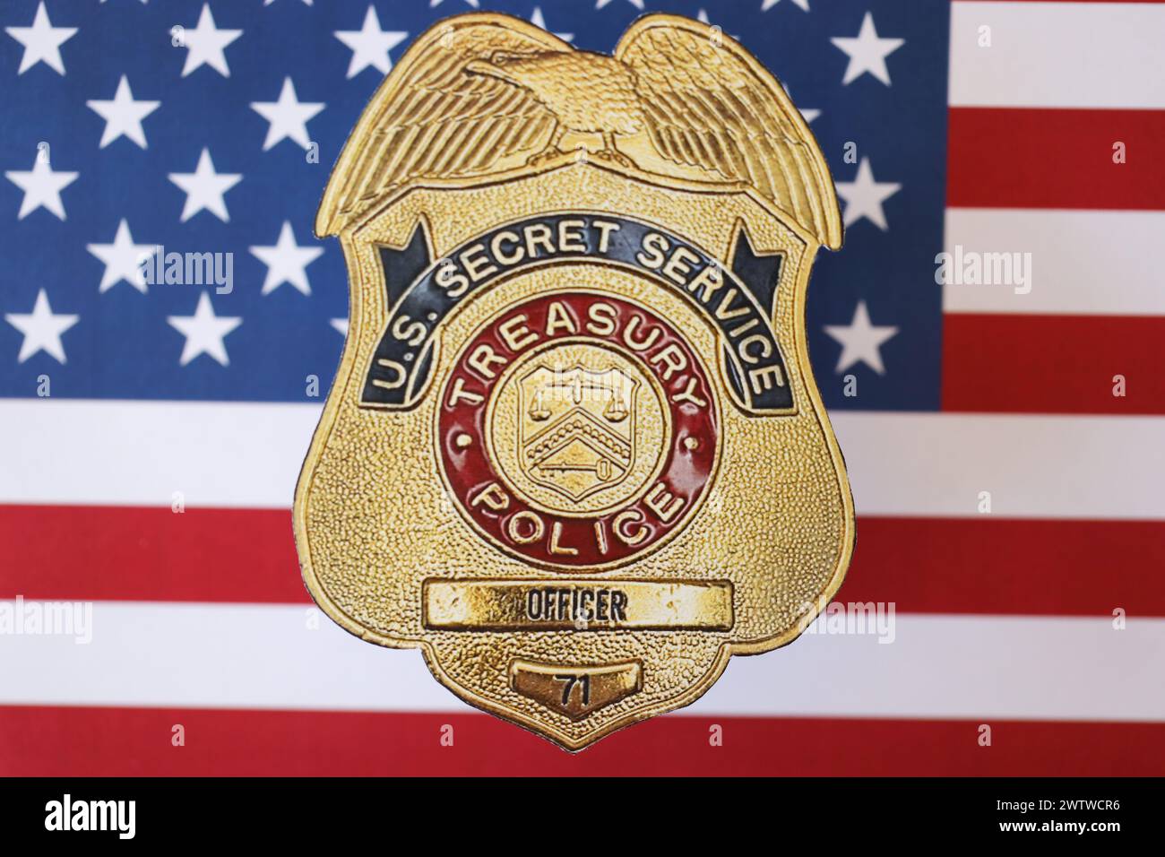 KYIV, UKRAINE - MARCH 9, 2024 US Treasury Police Secret Service Officer ...