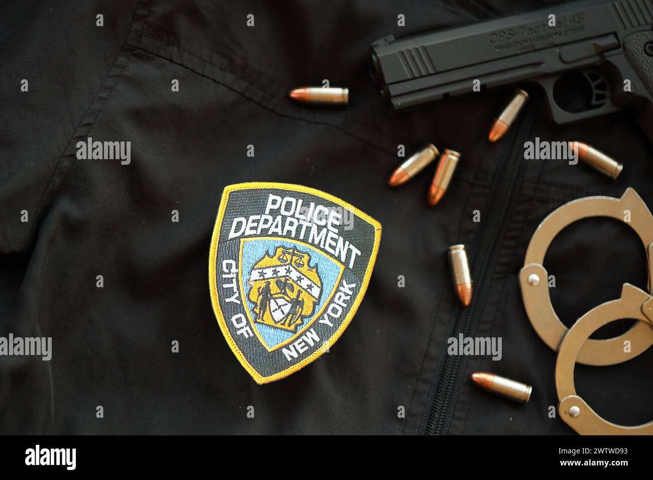 Nypd police jacket hi-res stock photography and images - Alamy