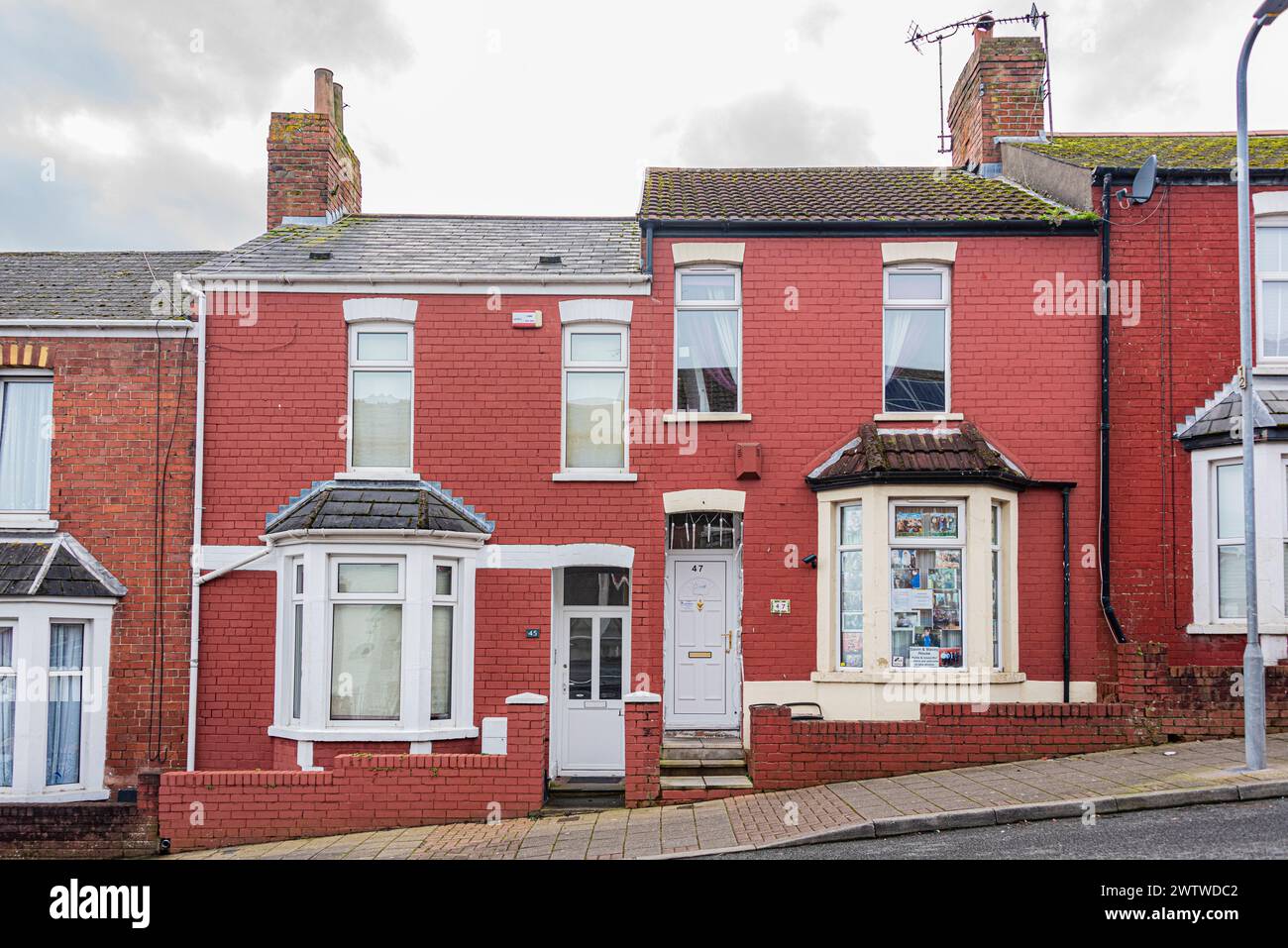 Trinity Street in Barry, The Vale of Glamorgan, one of the locations ...