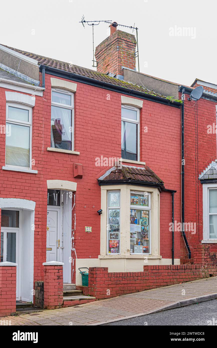 Gavin and Stacey's home on Trinity Street in the Welsh town of Barry in ...