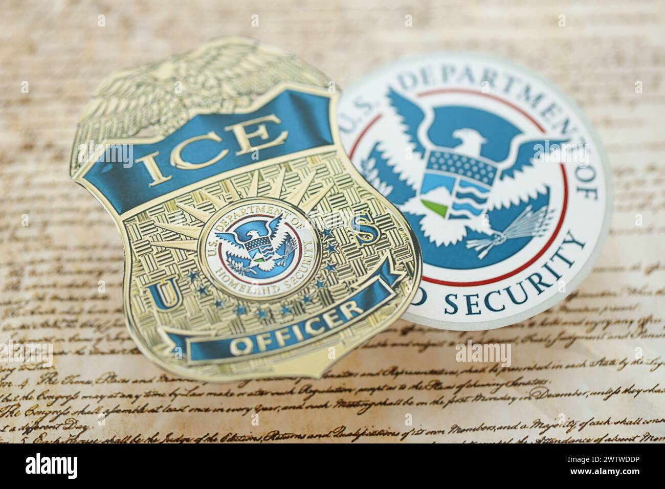 Immigration customs enforcement logo hi-res stock photography and ...