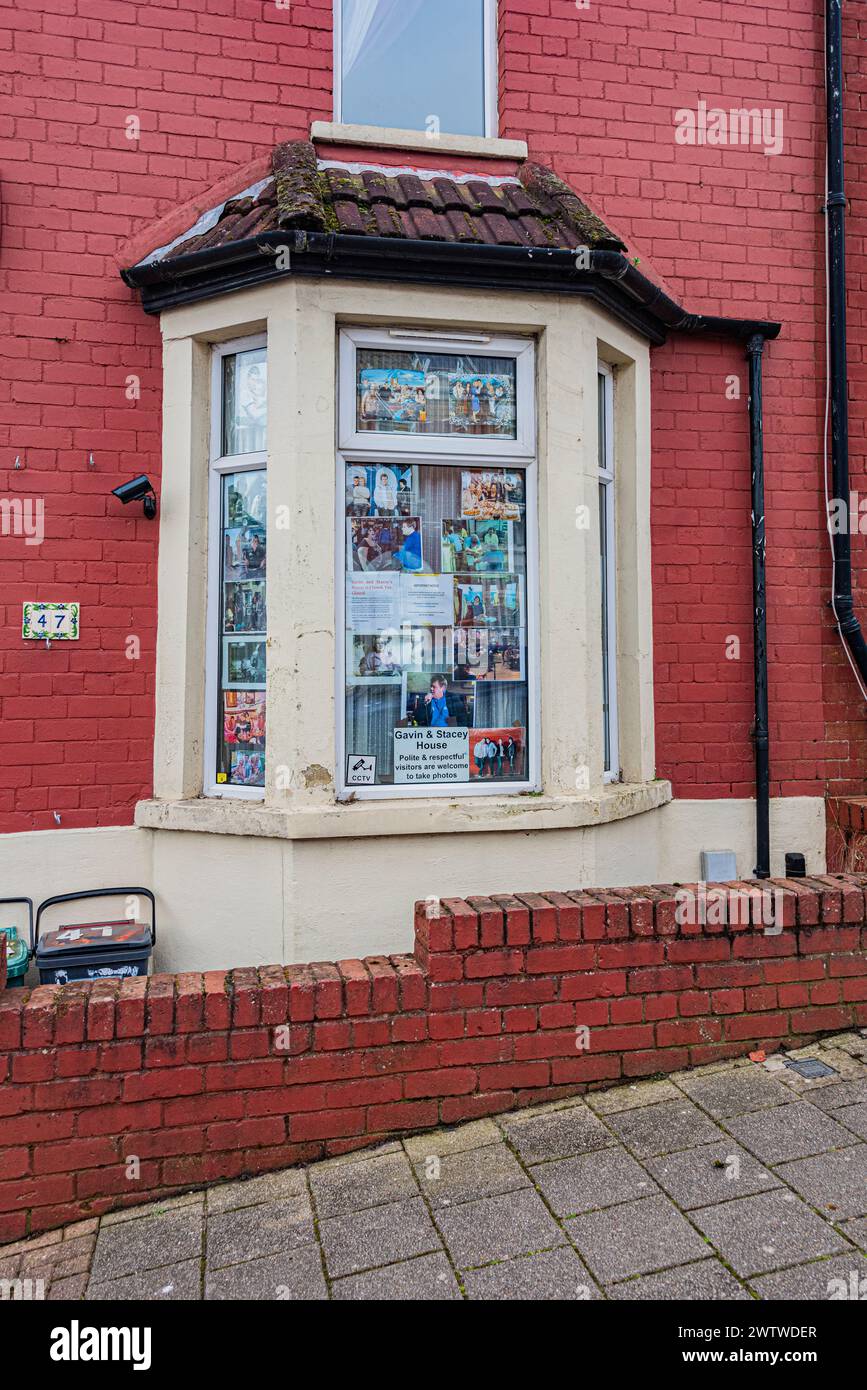 Gavin and Stacey's home on Trinity Street in the Welsh town of Barry in ...