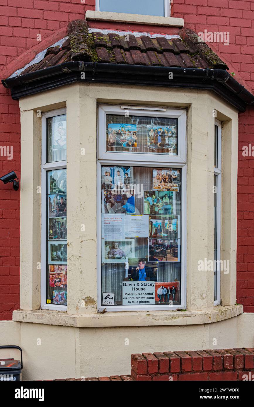 Gavin and Stacey's home on Trinity Street in the Welsh town of Barry in ...
