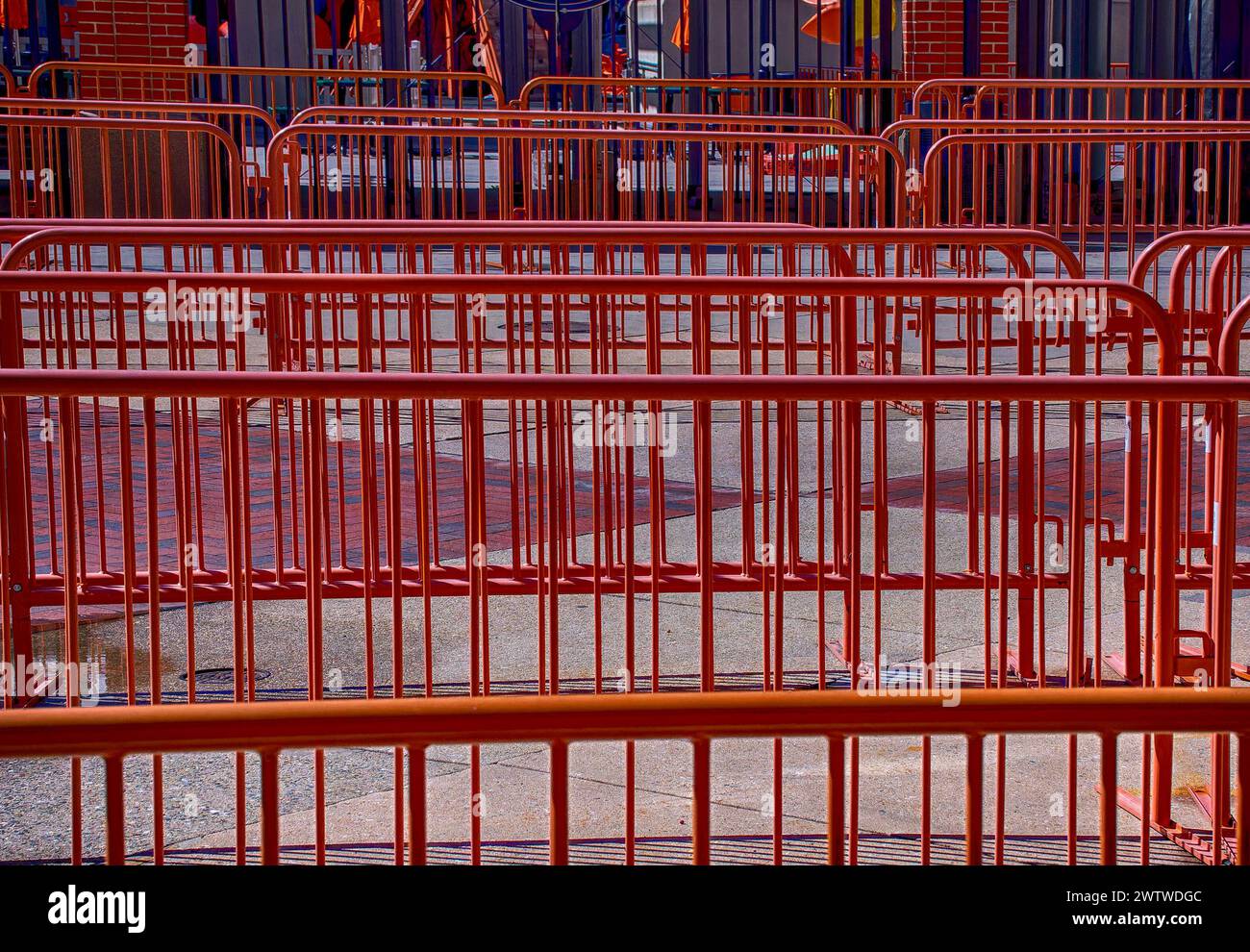 Barriers and barriers and more barriers Stock Photo - Alamy