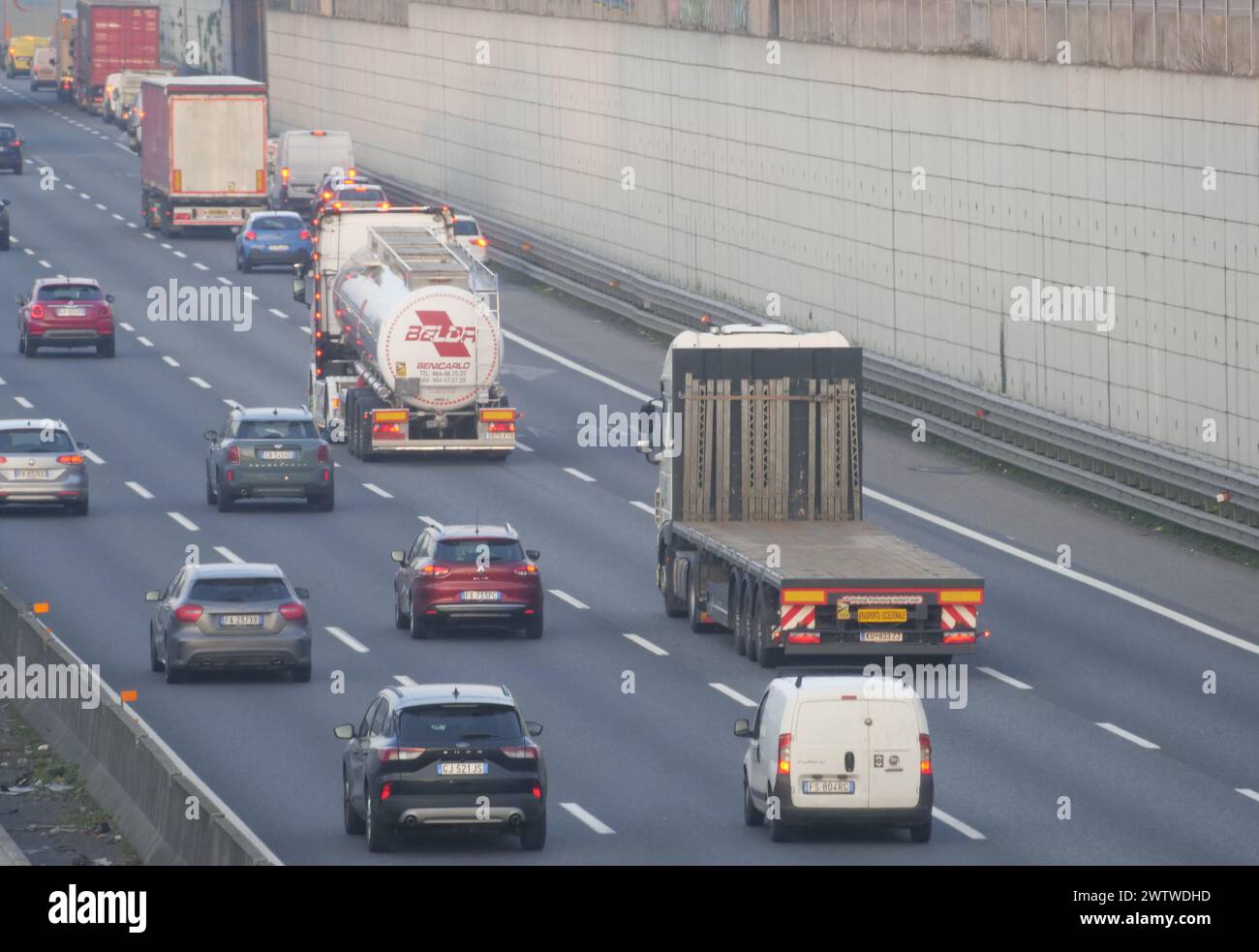 Every day on the A4 in certain time slots queues and slowdowns due to ...