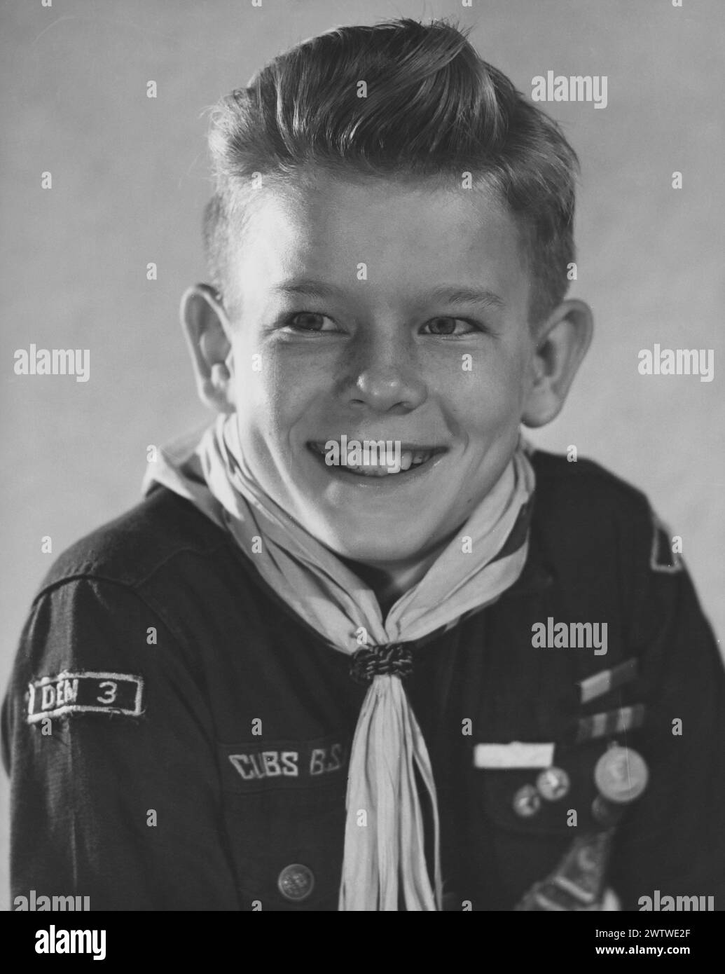 Cub scout uniform Black and White Stock Photos & Images - Alamy