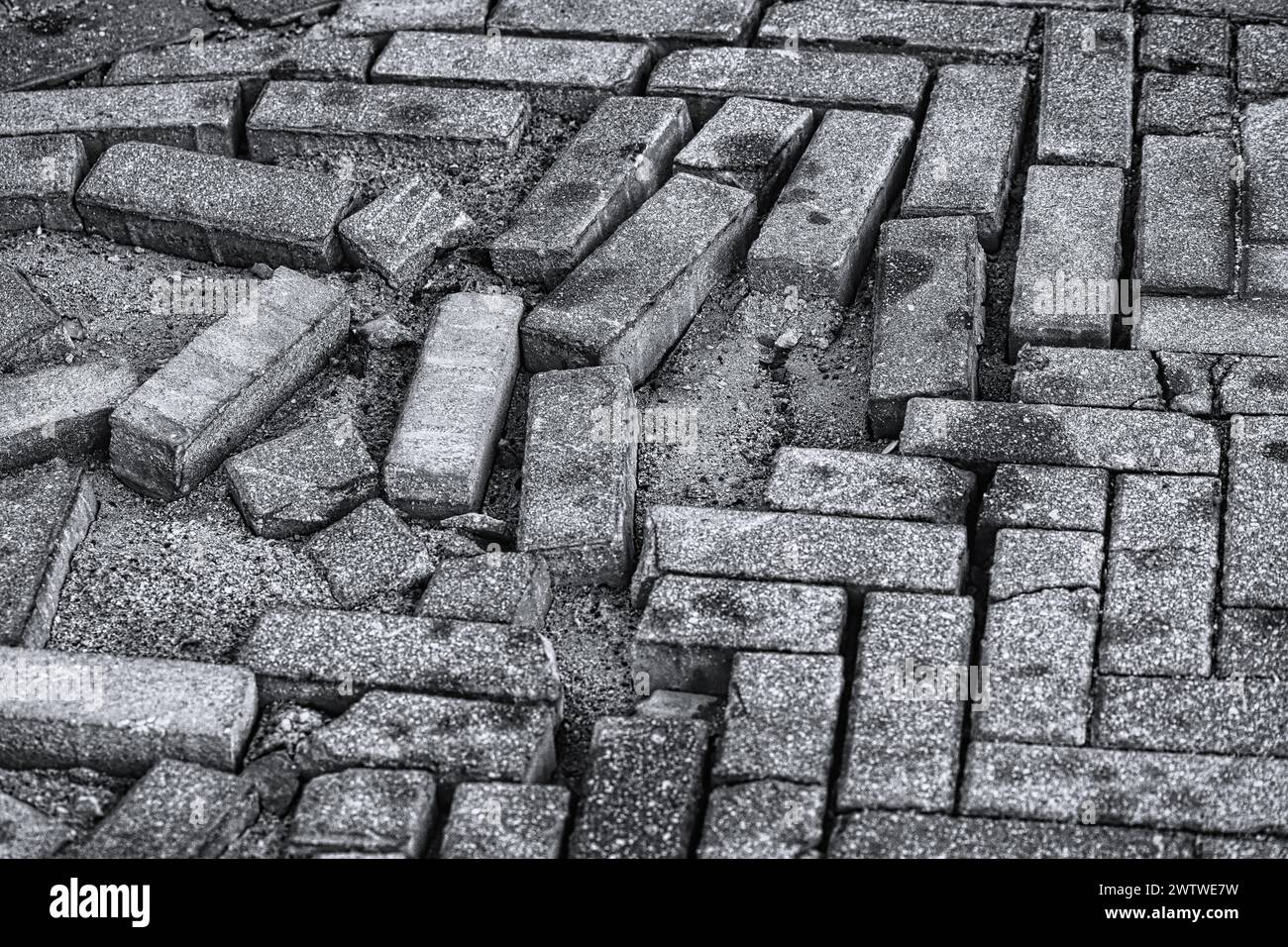 Cracked uneven sidewalk hi-res stock photography and images - Alamy