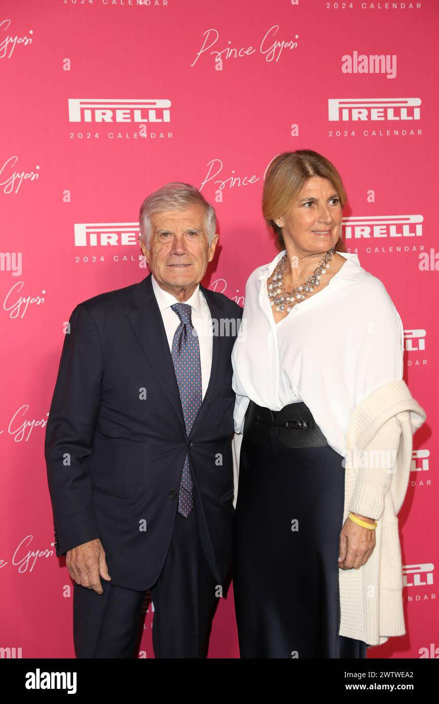 Giacomo Agostini and Maria Agostini attend the gala event to celebrate ...