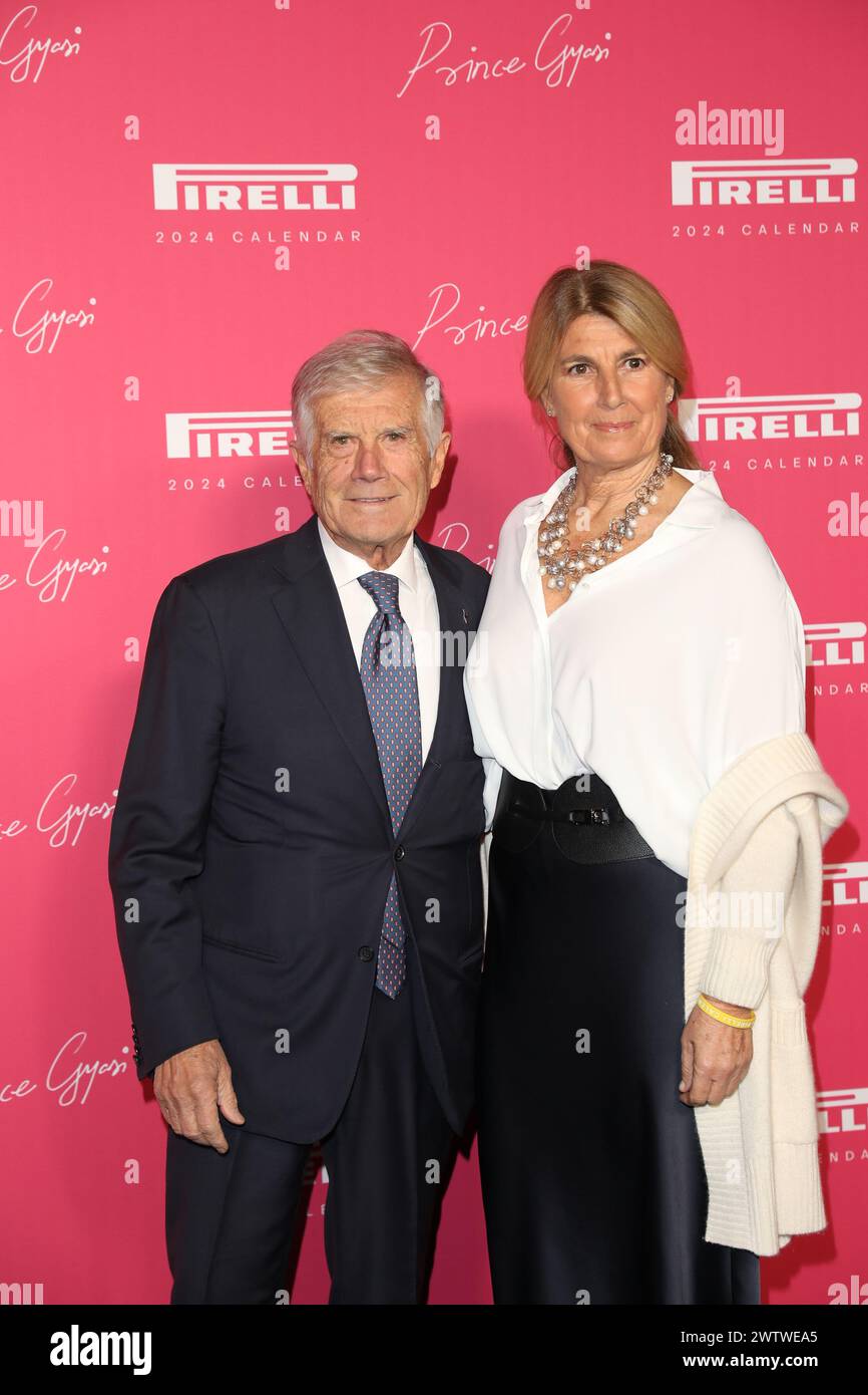 Giacomo Agostini and Maria Agostini attend the gala event to celebrate ...