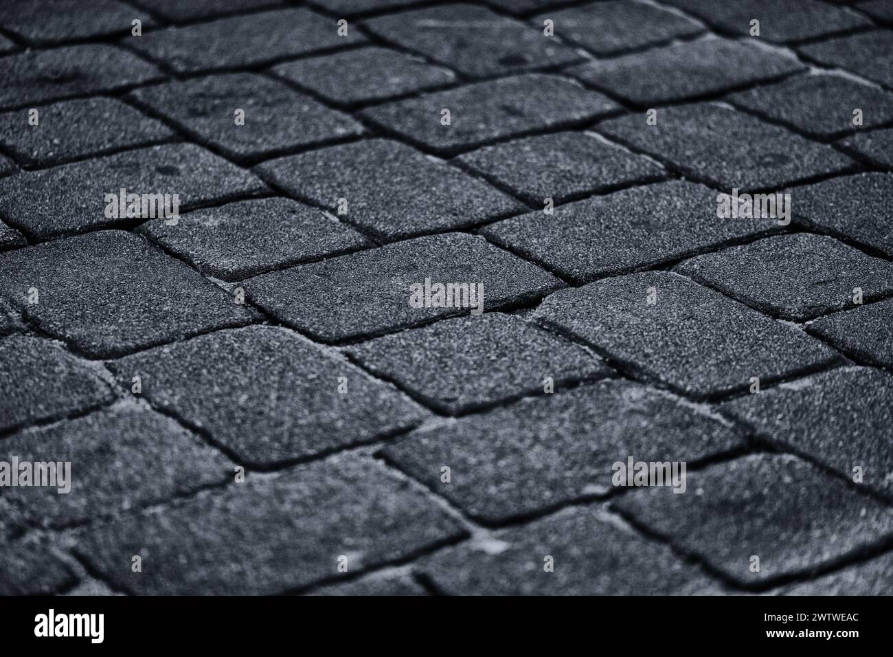High-resolution image of cobblestone pavement with a detailed textured ...