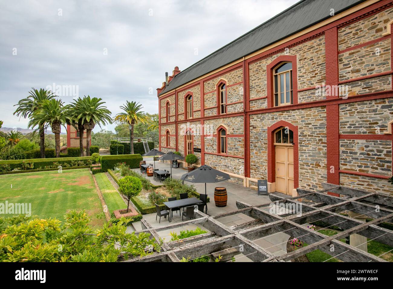 Chateau Tanunda winery estate in the Barossa Valley, grounds of the ...