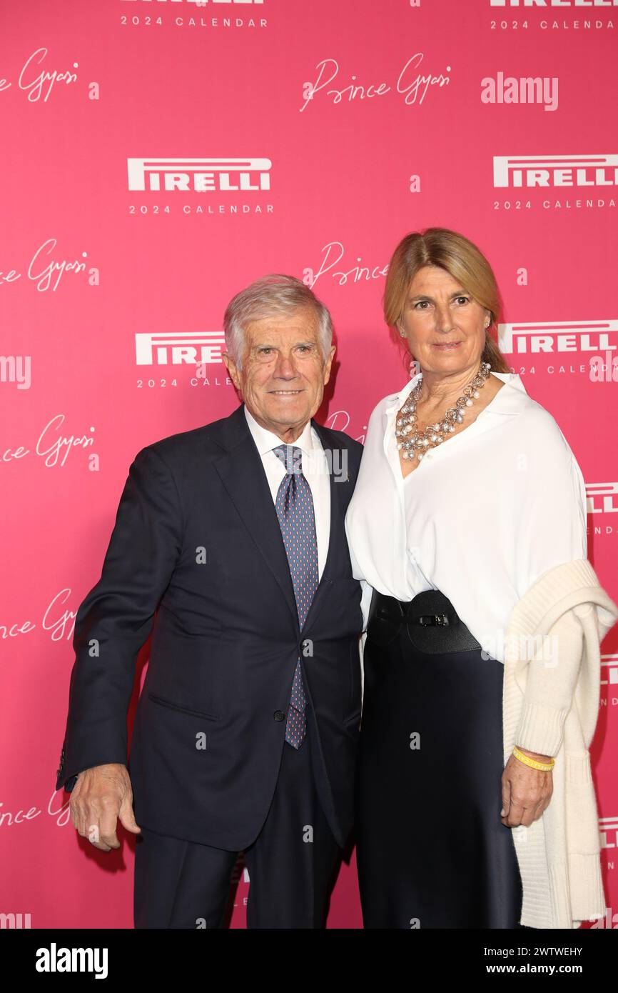 Giacomo Agostini and Maria Agostini attend the gala event to celebrate ...