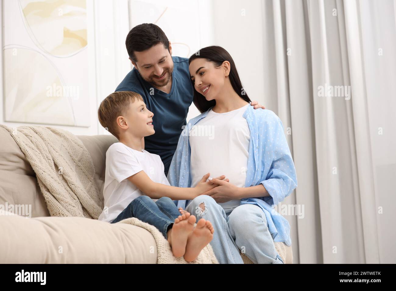 Woman belly low angle hi-res stock photography and images - Alamy