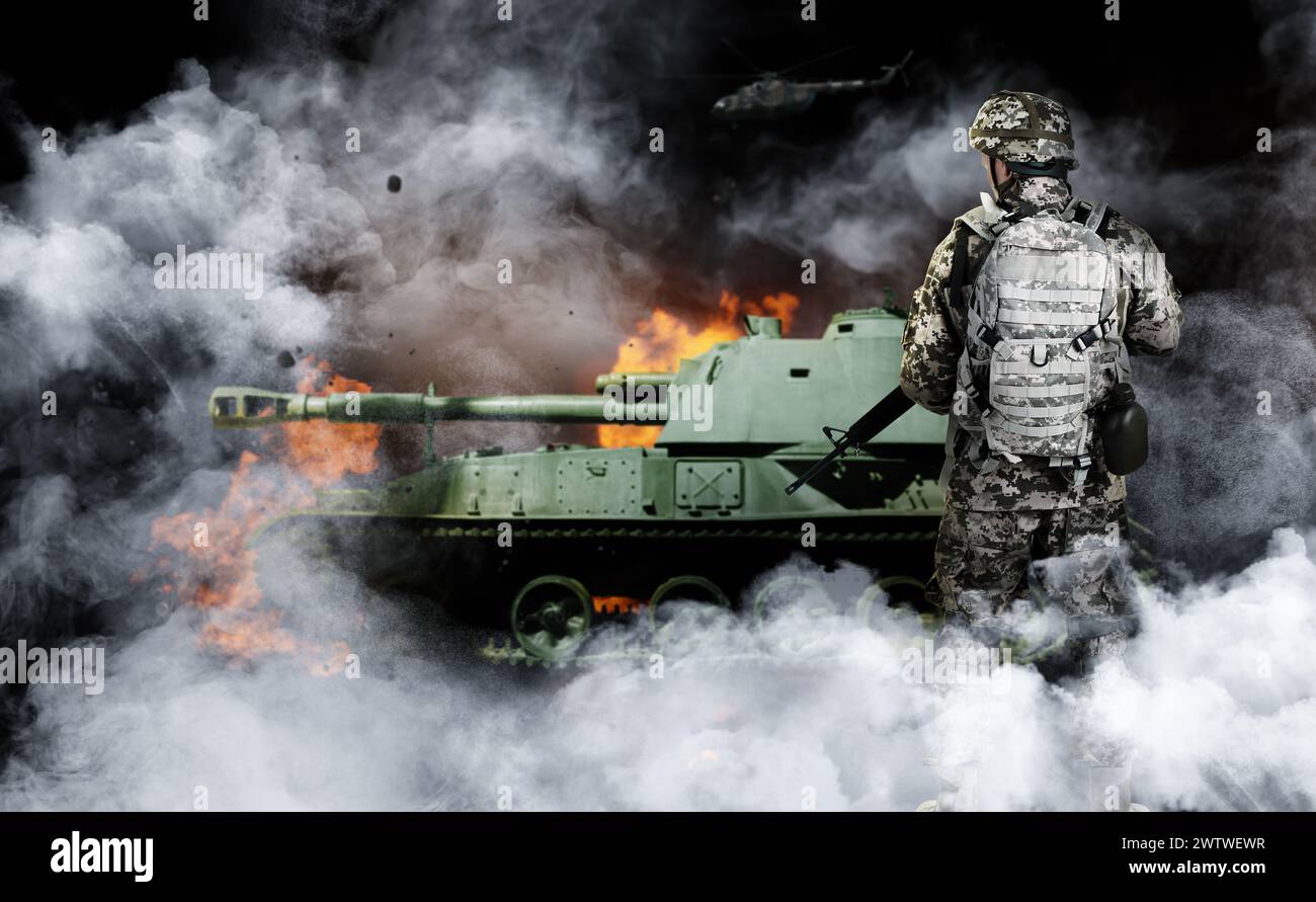 Burning tank hi-res stock photography and images - Alamy