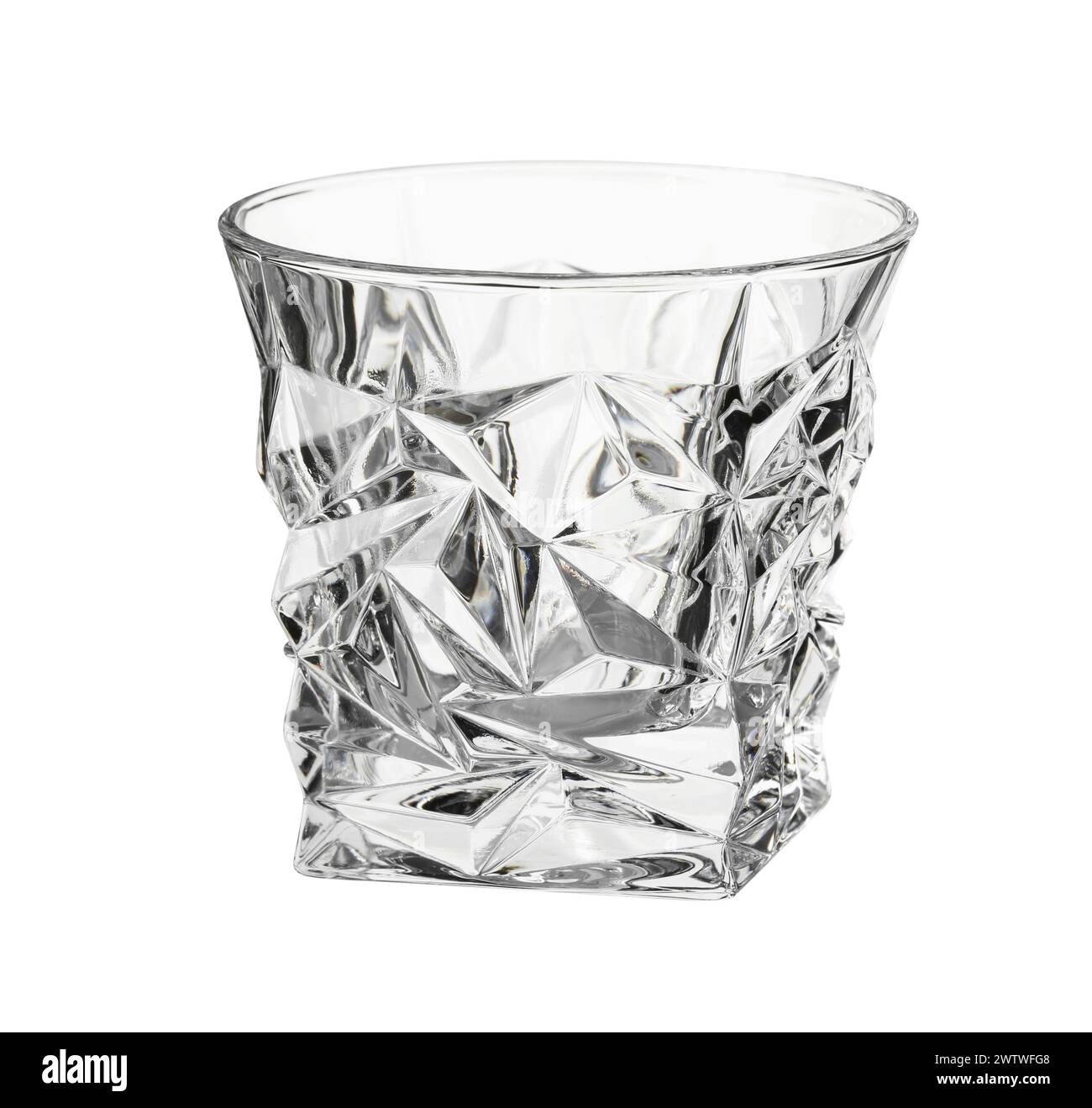 Crystal empty glass whiskey Cut Out Stock Images & Pictures - Alamy