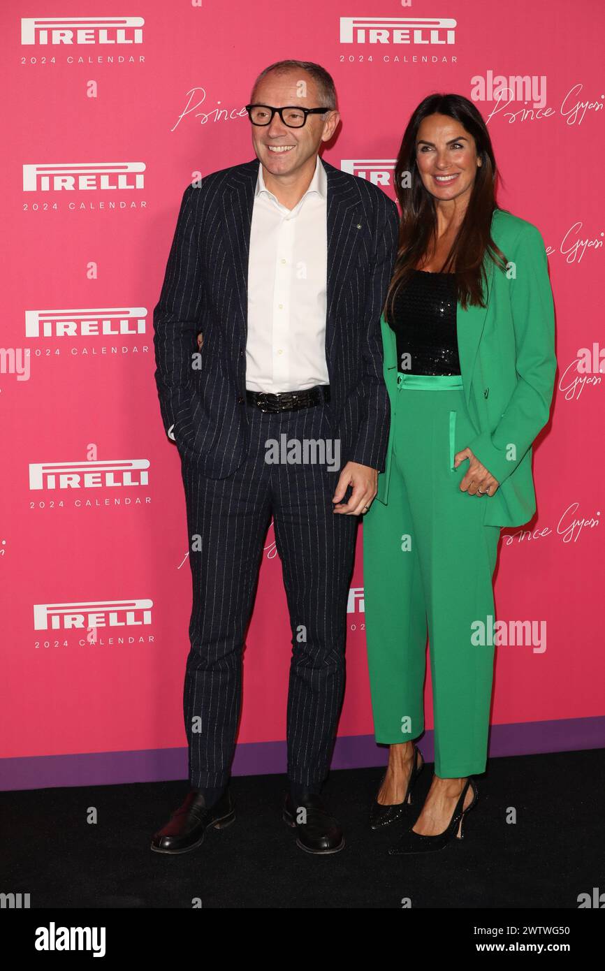 Stefano Domenicali and Silvia Colombo attend the gala event to ...