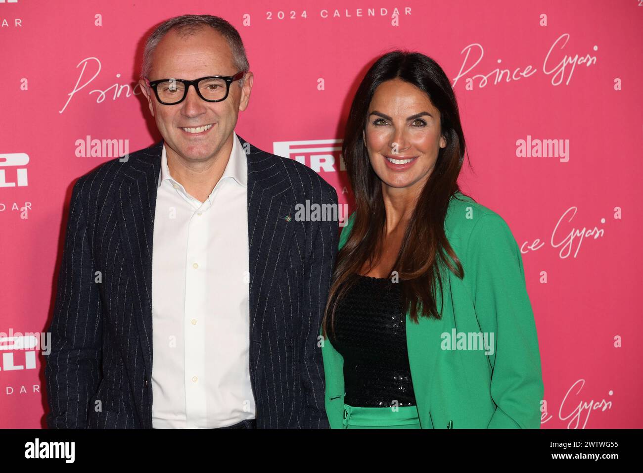 Stefano Domenicali and Silvia Colombo attend the gala event to ...