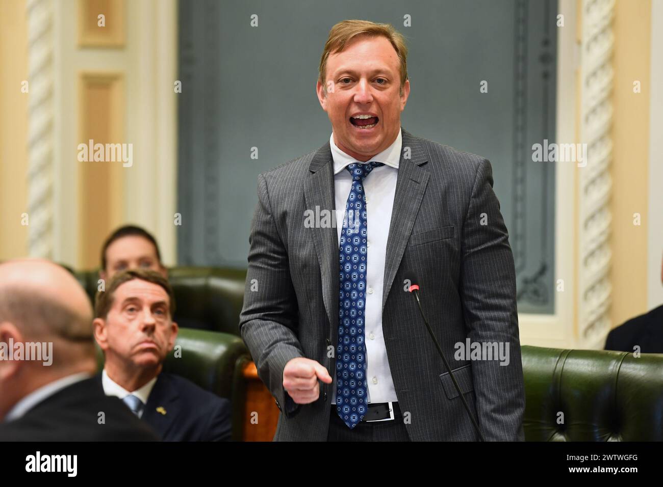 Brisbane, Australia. 20th Mar, 2024. Queensland premier Steven Miles ...