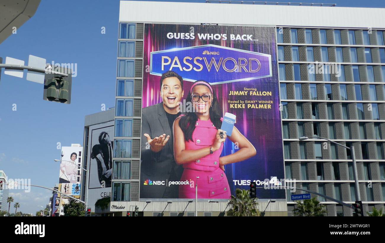 Los Angeles, California, USA 19th March 2024 Password NBC Billboard ...
