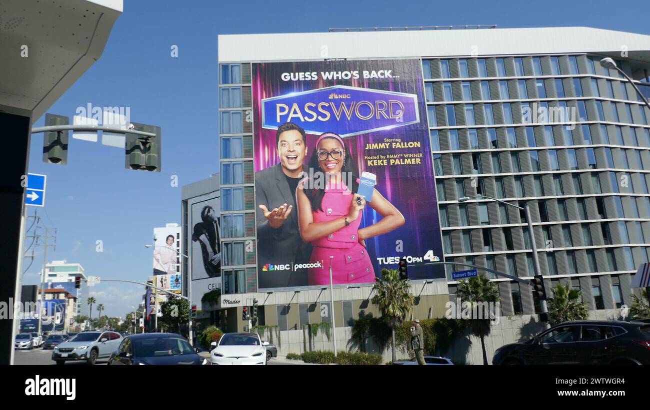 Los Angeles, California, USA 19th March 2024 Password NBC Billboard ...
