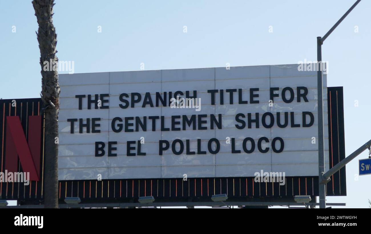 Los Angeles, California, USA 19th March 2024 The Spanish Title for the ...