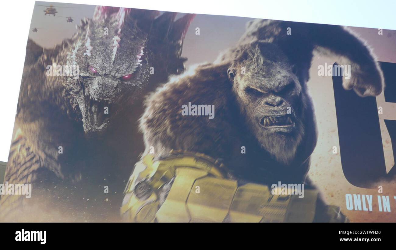 Los Angeles, California, USA 19th March 2024 Godzilla X Kong The New ...
