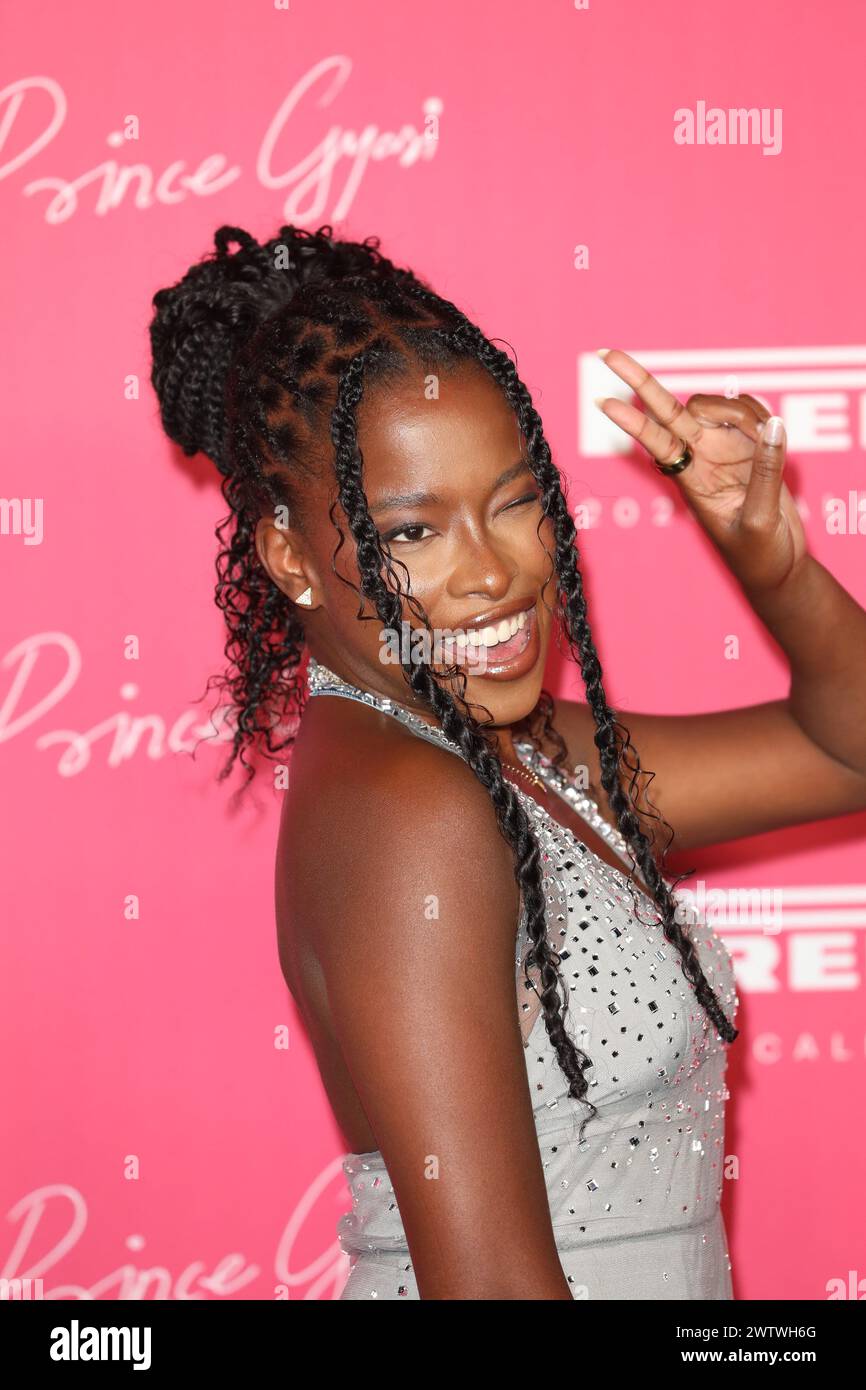 Amanda Gorman attends the gala event to celebrate the unveiling of the ...