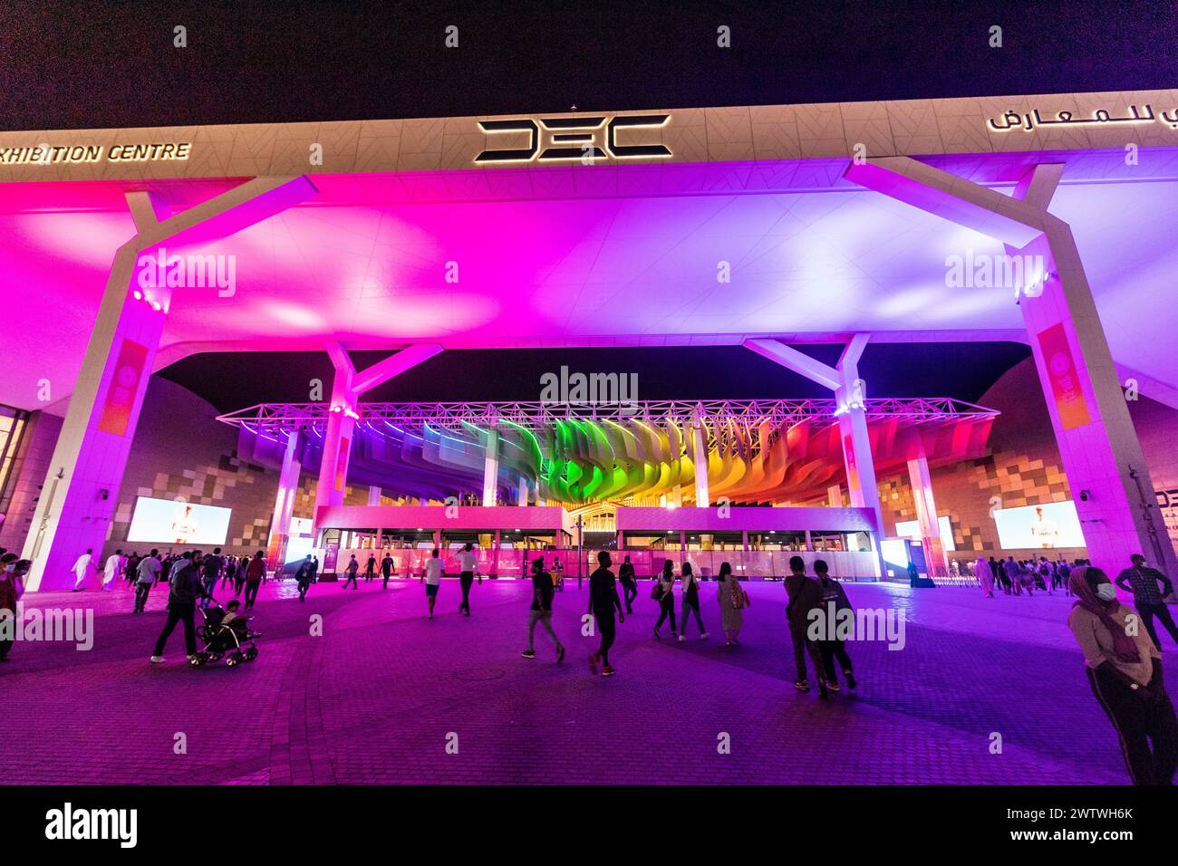 DUBAI, UAE - OCTOBER 27, 2021: Entrance of Dubai Exhibition Centre ...