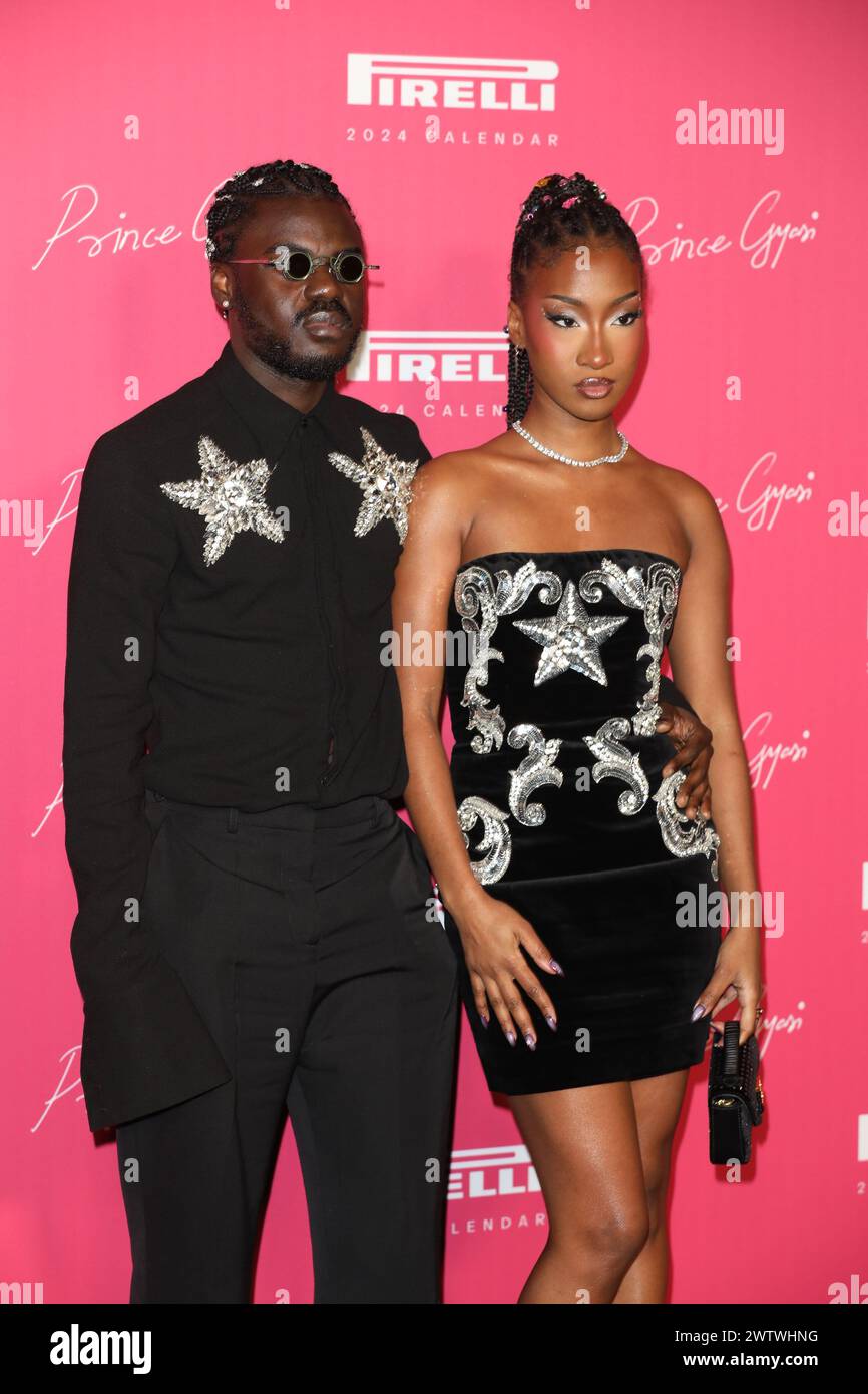 Prince Gyasi and Sarah Phenom attend the gala event to celebrate the ...