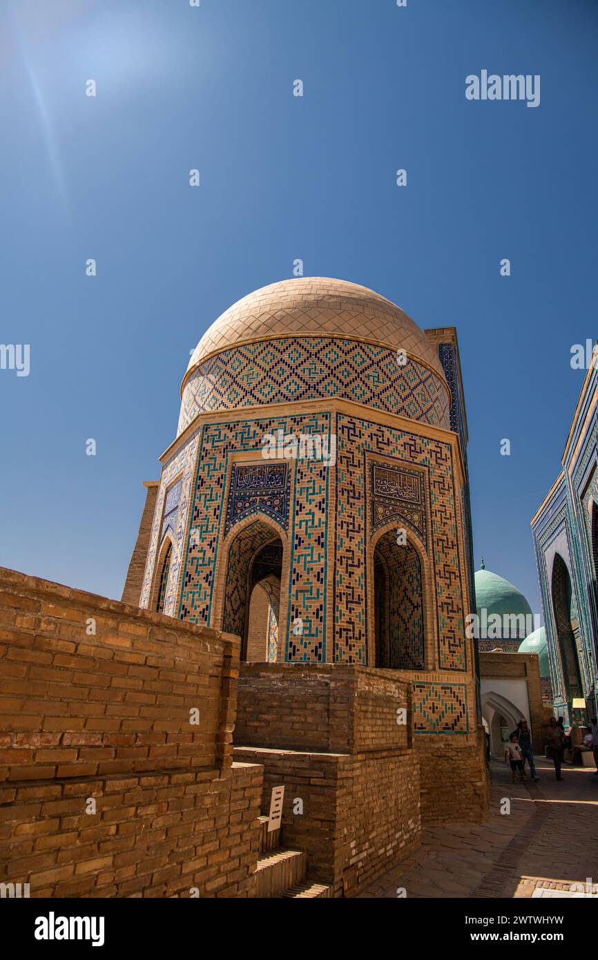 JUNE 24, 2023, SAMARKAND, UZBEKISTAN: Mausoleums and domes of the ...