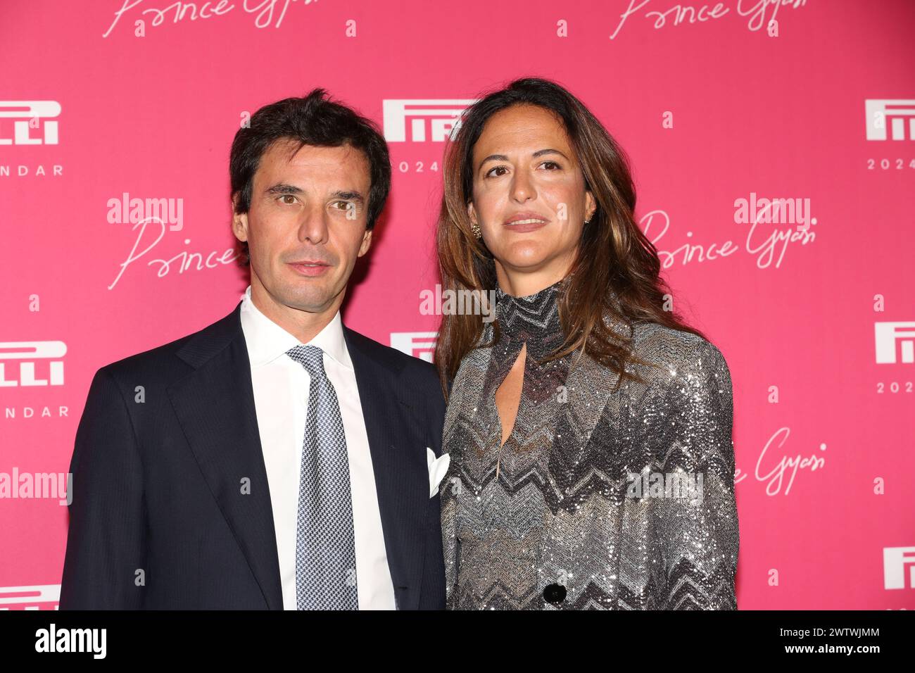 Carlo Noseda and Giada Tronchetti Provera attend the gala event to ...