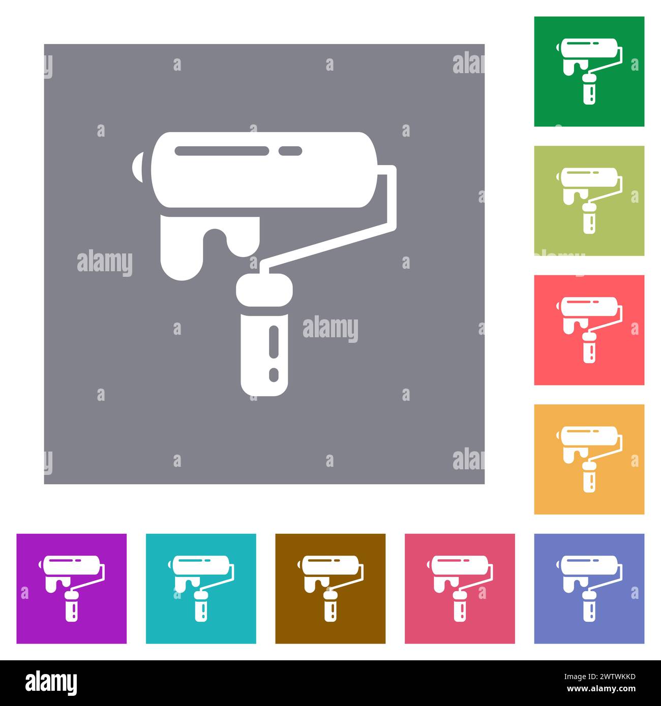 Wall painting primer paint Stock Vector Images - Alamy