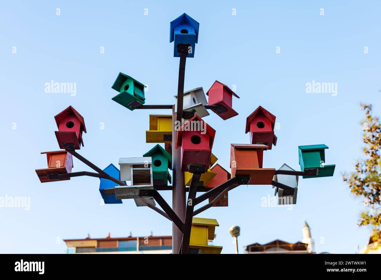 Vibrant birdhouses hi-res stock photography and images - Alamy