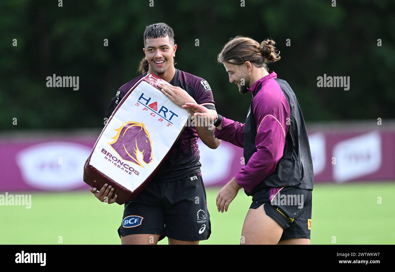 Brisbane, Australia. 20th Mar, 2024. Xavier Willison (left) and Patrick ...