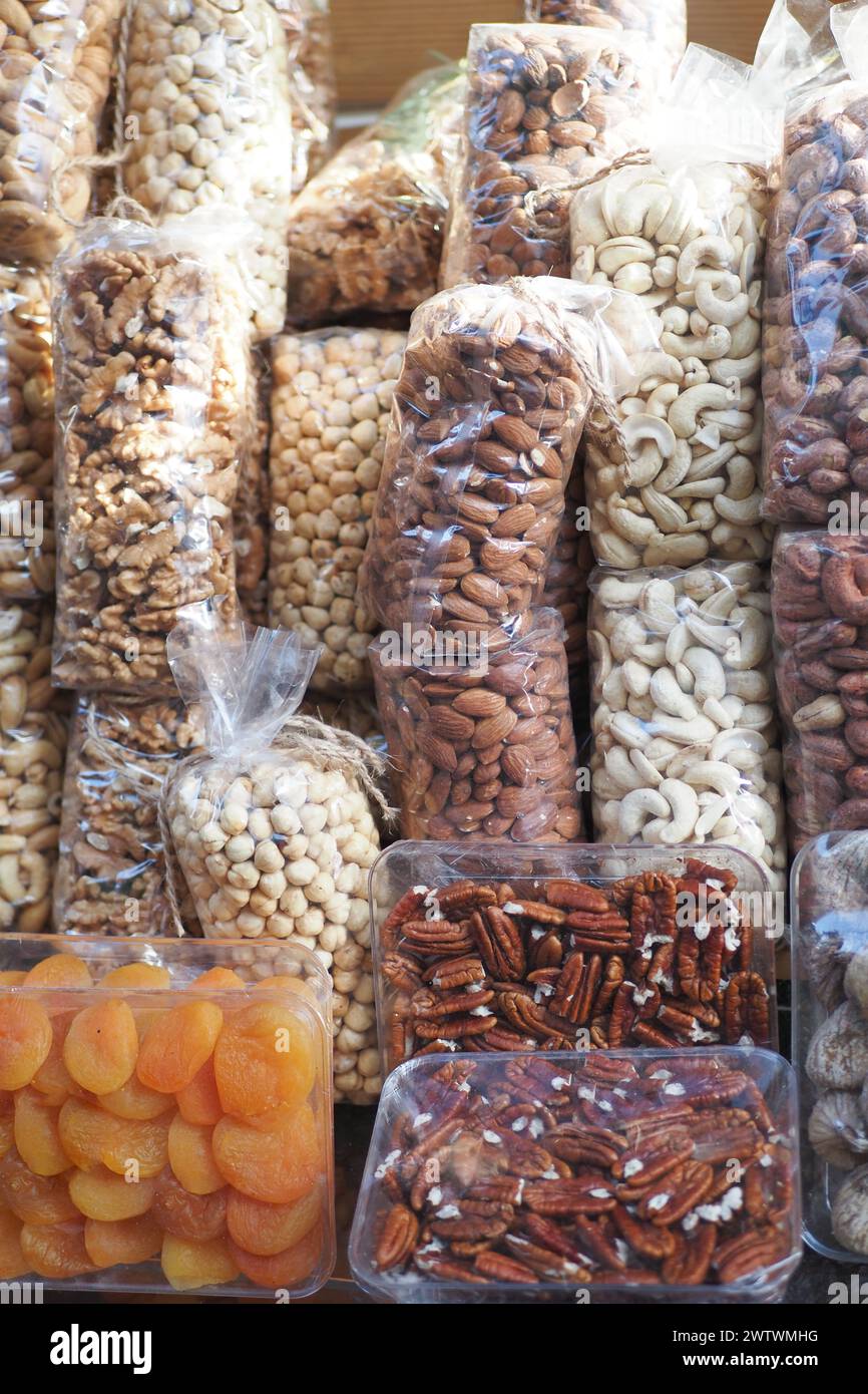 Packet of mixed nuts and fruits hi-res stock photography and images - Alamy