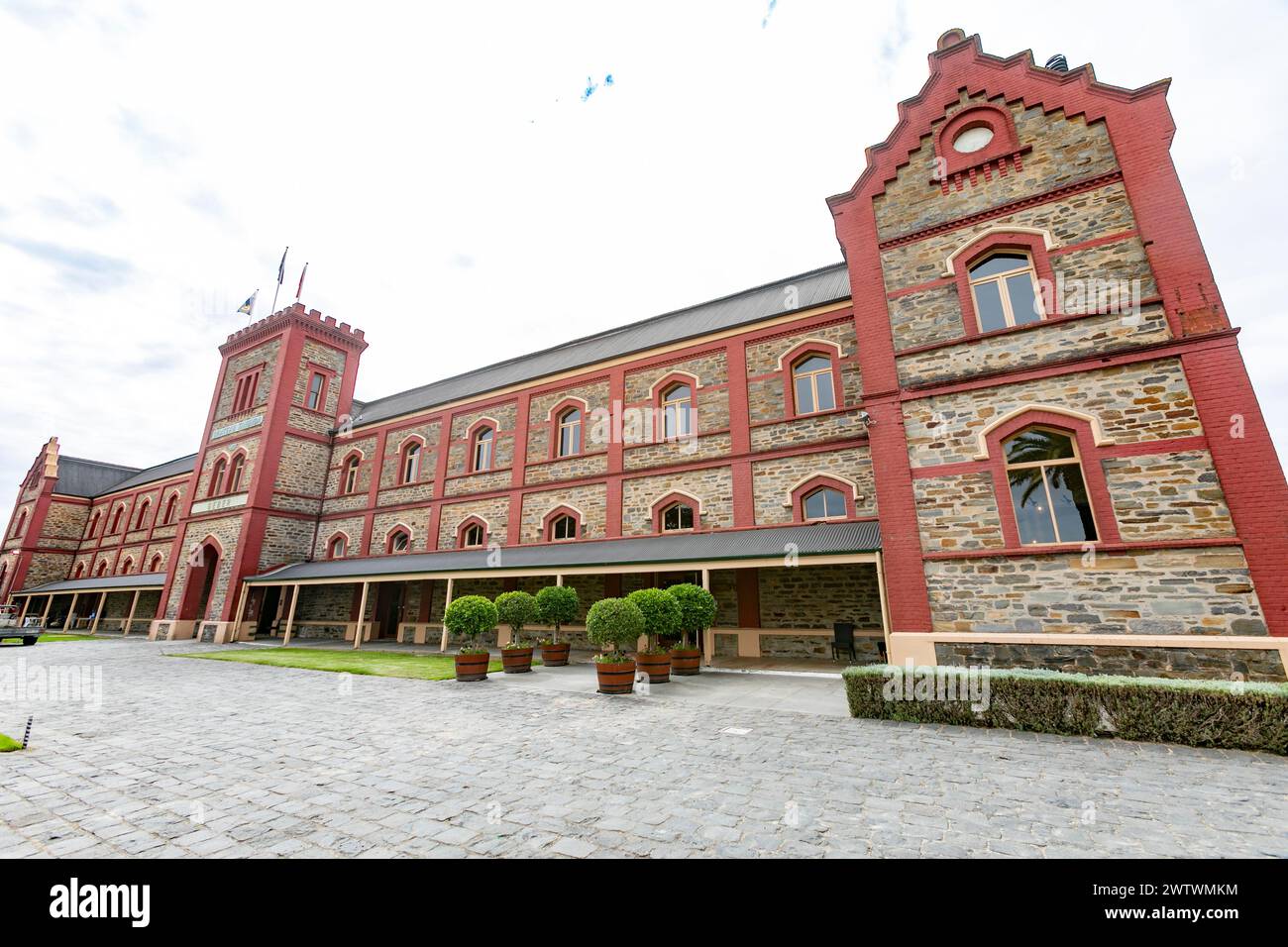 Chateau Tanunda winery estate in the Barossa Valley, grand building on ...