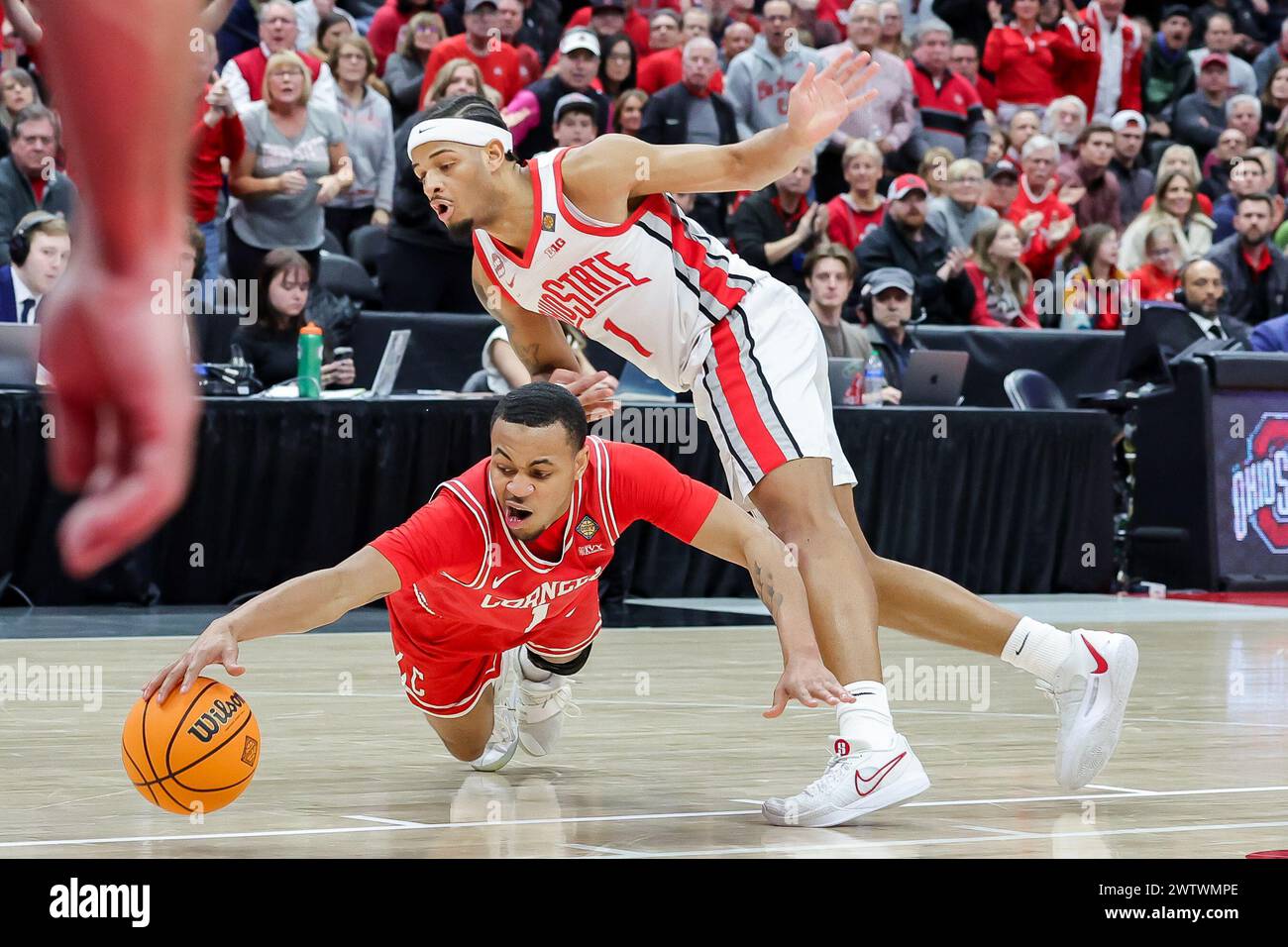 Columbus, Ohio, USA. 19th Mar, 2024. Cornell Big Red guard Nazir ...
